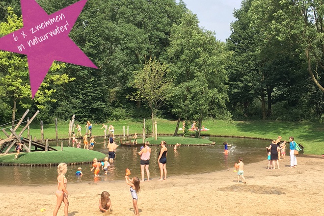 6x buiten zwemmen in natuurwater met strandje | Kidsproof Utrecht